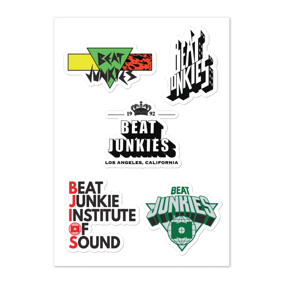 Junkies #1 Sticker sheet – Beat Junkies Store